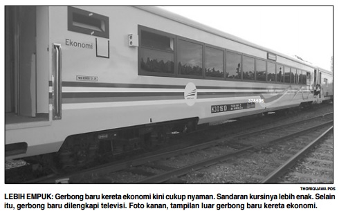 Penampakan Desain Kereta Api Ekonomi Rasa Eksekutif