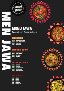 Contoh Design Daftar Harga Makanan Agar Menarik